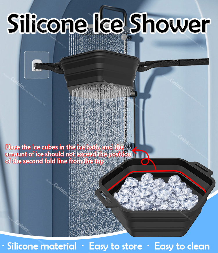 Silicone Ice Shower - Premium Portable Folding Cold Water Shower